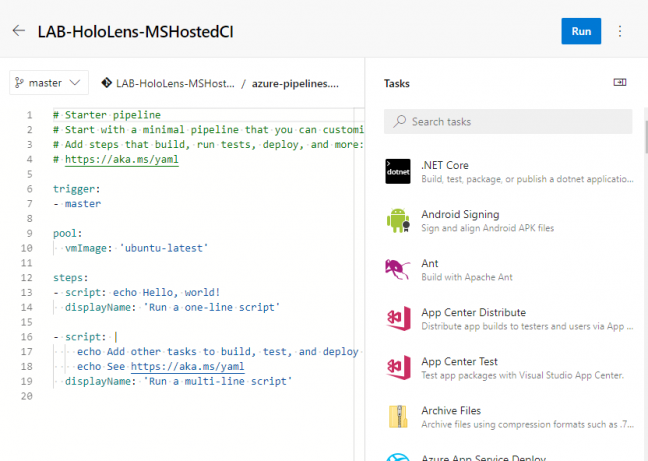 Azure DevOpsでHoloLensアプリをビルド（MS-hosted編） | NEXTSCAPE with MR